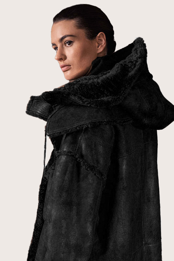 Shearling Car Coat – Urban Zen